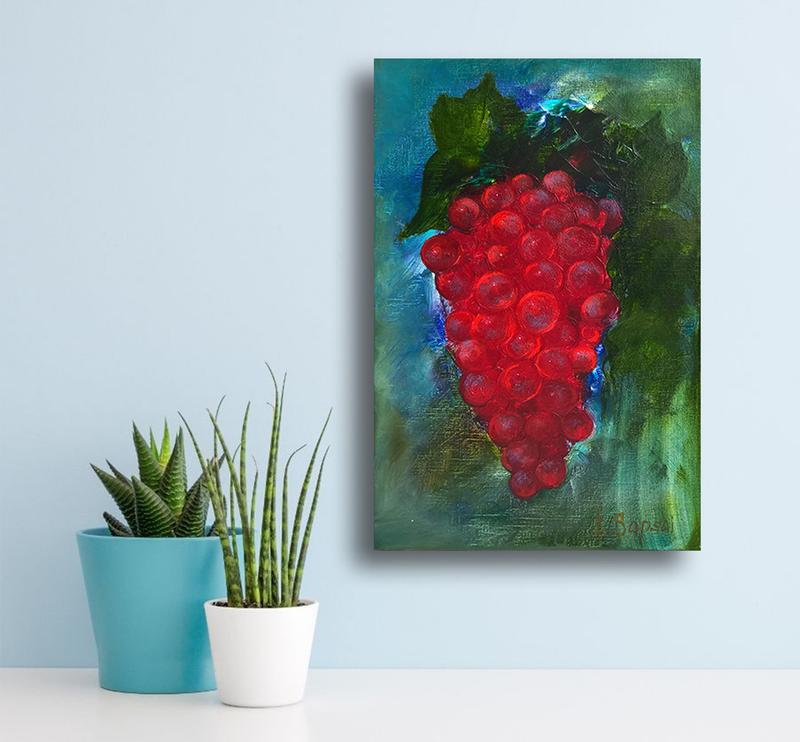 Grapes Painting Abstract